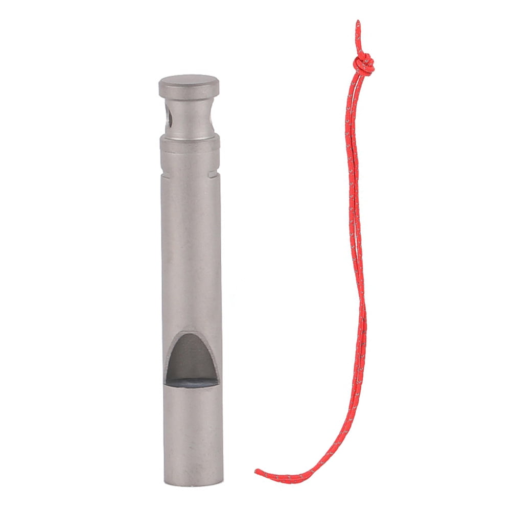 Portable Titanium Whistle Loud Titanium Whistle with Rope Emergency ...