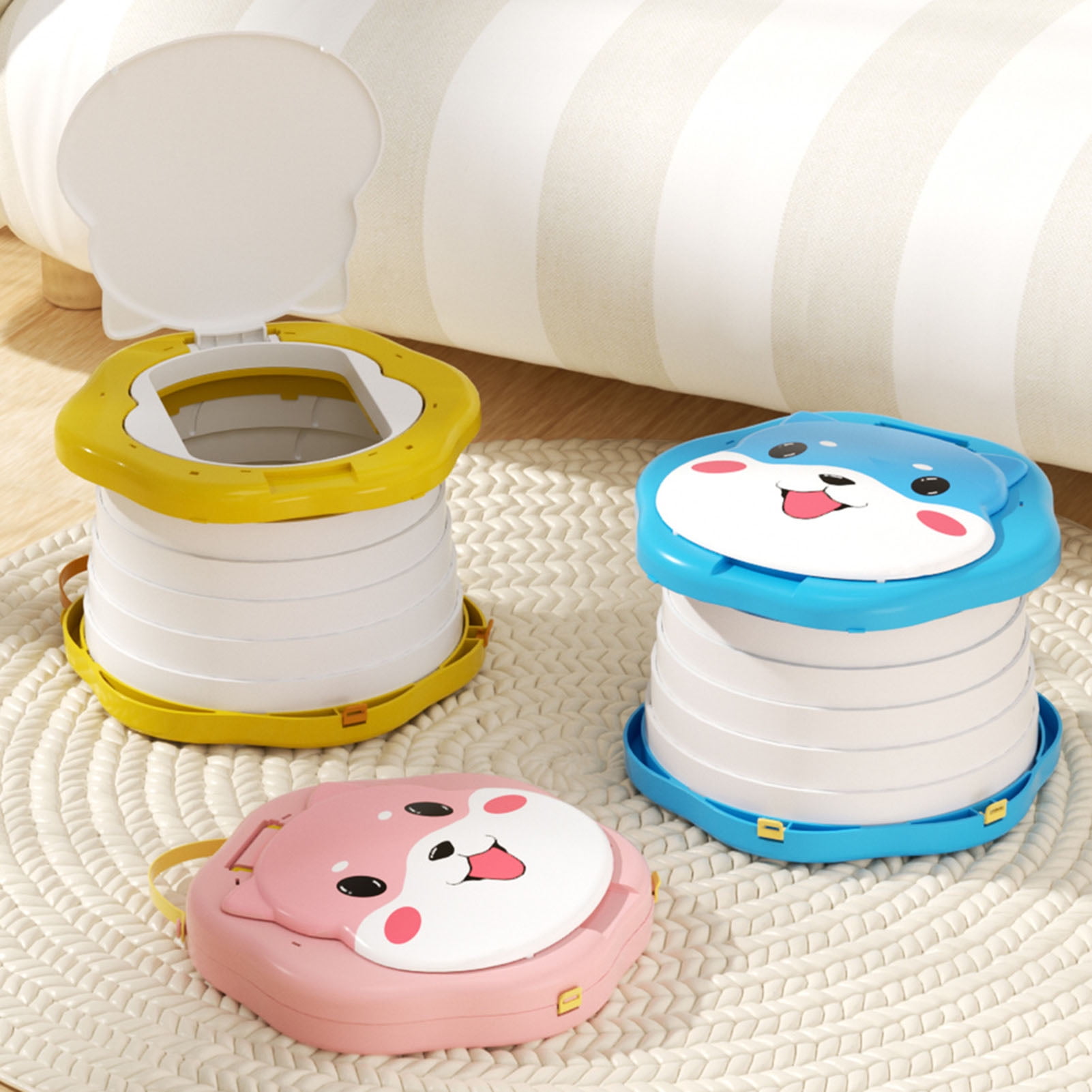 Portable Toddler Travel Potty Foldable Children Toilet with Splash ...