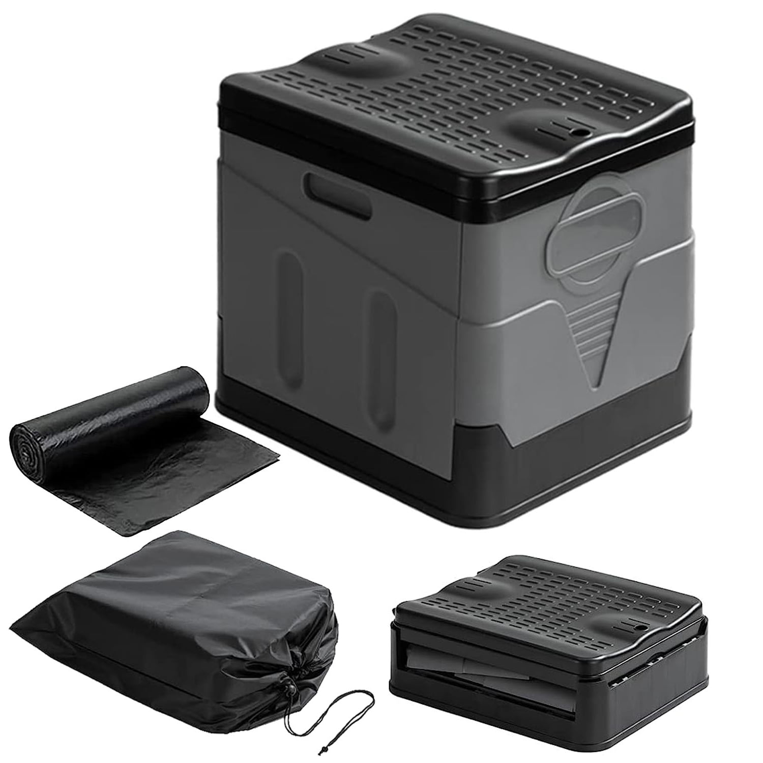 Portable Toilet for Adults with Trash Bags & Carry Bag, Portable Travel ...