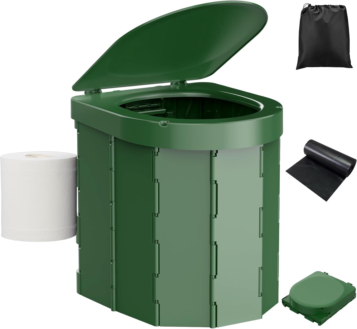 Portable Toilet for Camping, Porta Potty for Adults, Outdoor Folding ...
