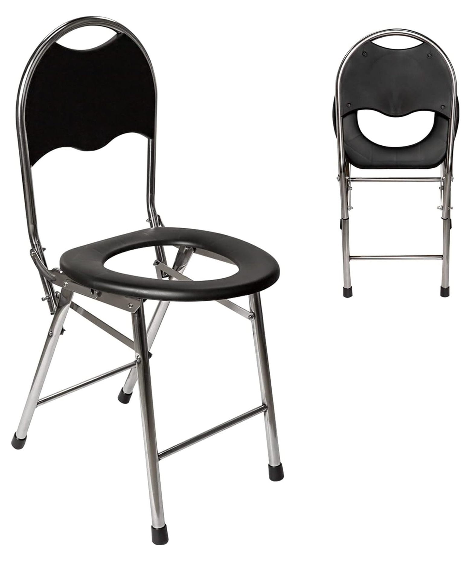 Portable Toilet Commode Chair for Adults - Camping Potty, Bedside ...