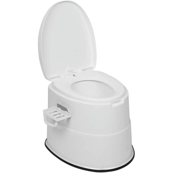 Portable Toilet | Indoor Outdoor Commode w/Detachable Inner Bucket ...