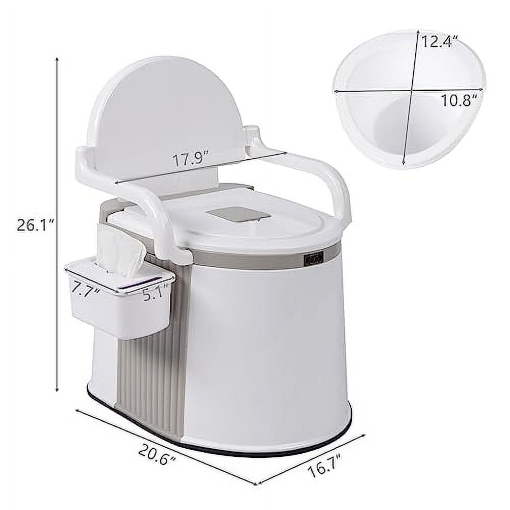 Portable Toilet Travel Toilet, Lightweight Camping Porta Potty with ...