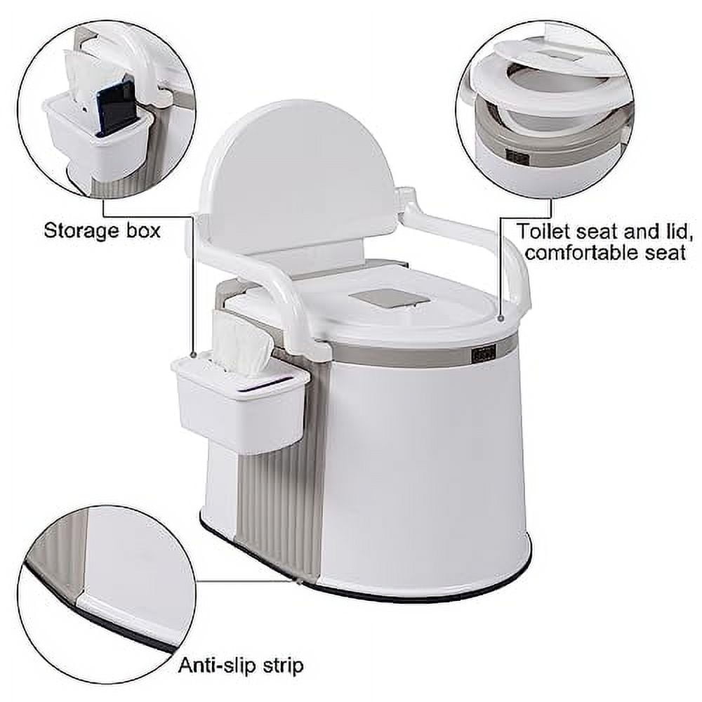 Portable Toilet Travel Toilet, Lightweight Camping Porta Potty with ...