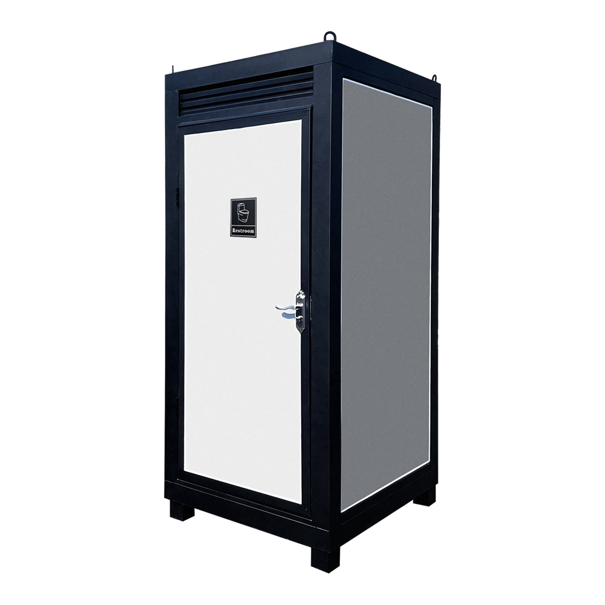 Portable Toilet with Sink,Outdoor Restroom Cabin with Light ...