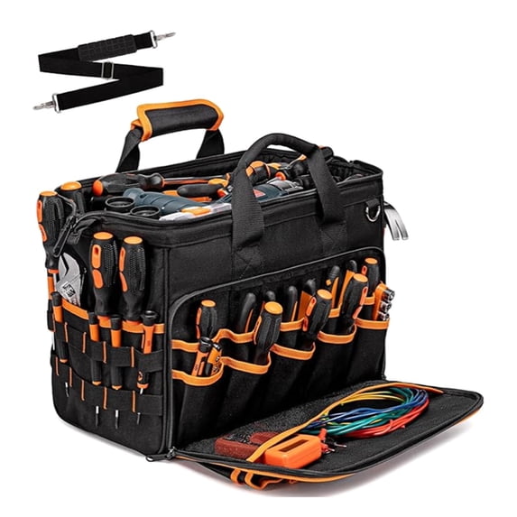 Portable Tool Bag for Men Wide Opening Storage Oxford Organization for ...