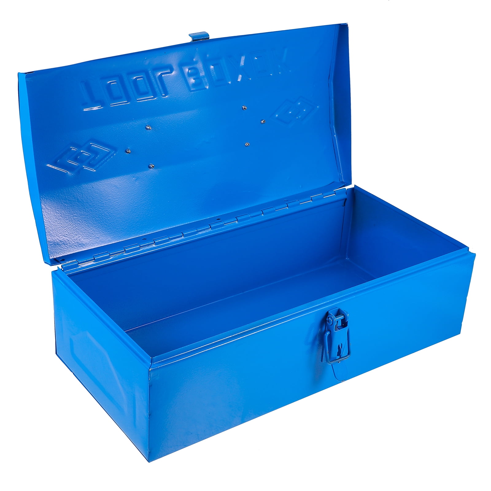 MLINS Blue Iron Tool Box for Car Storage Use Portable and Durable with ...