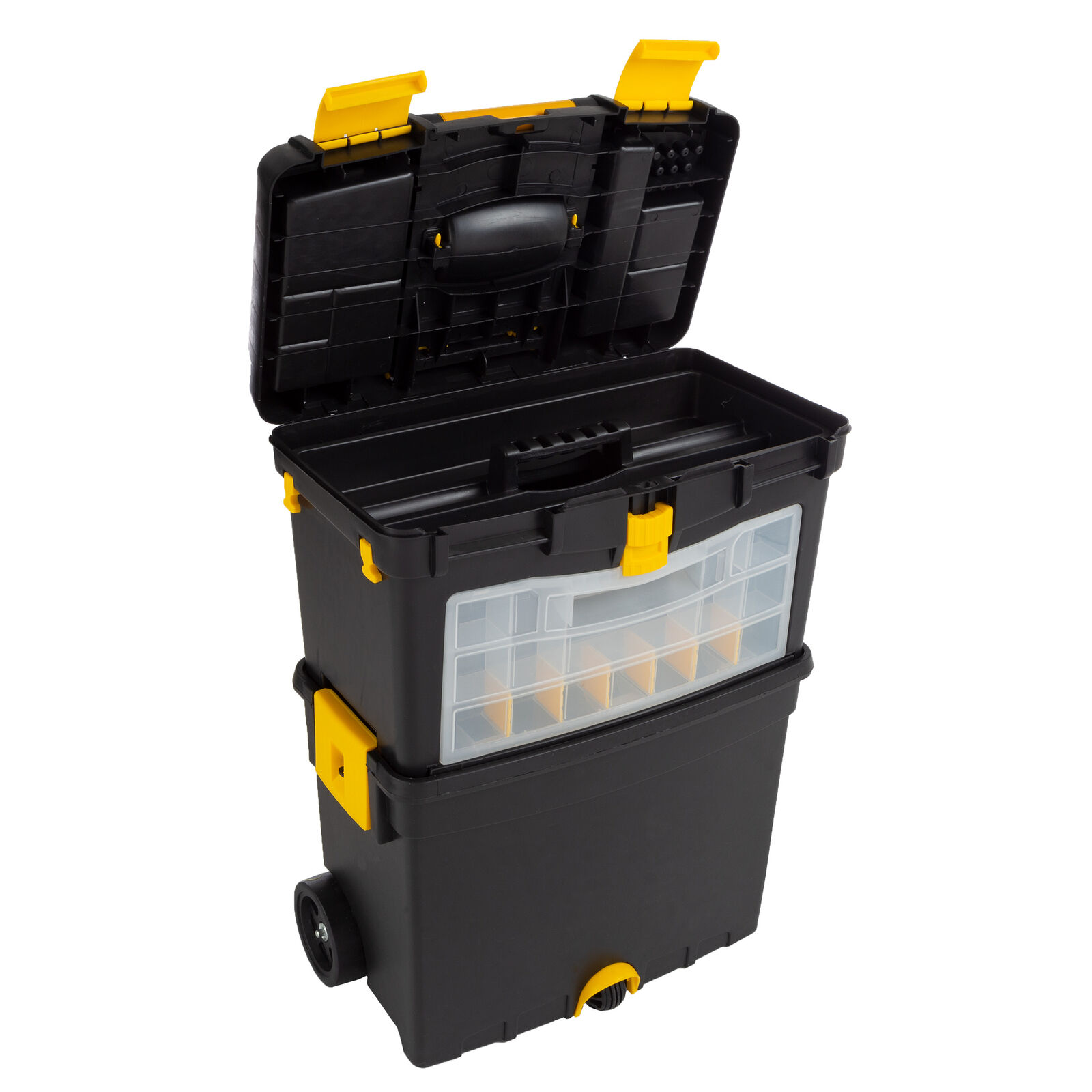 Portable Toolbox with Wheels Stackable Tool Chest with Drawers ...