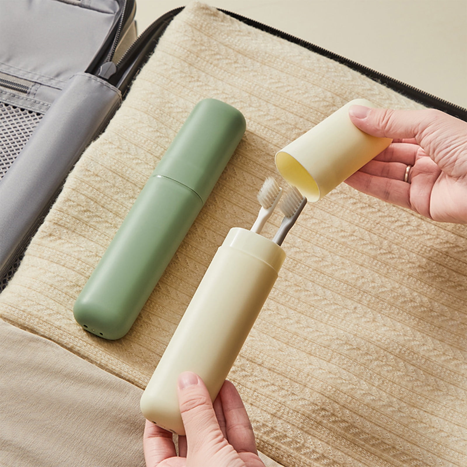 Portable Toothbrush Organizer, Travel Friendly Storage Box, Compact ...