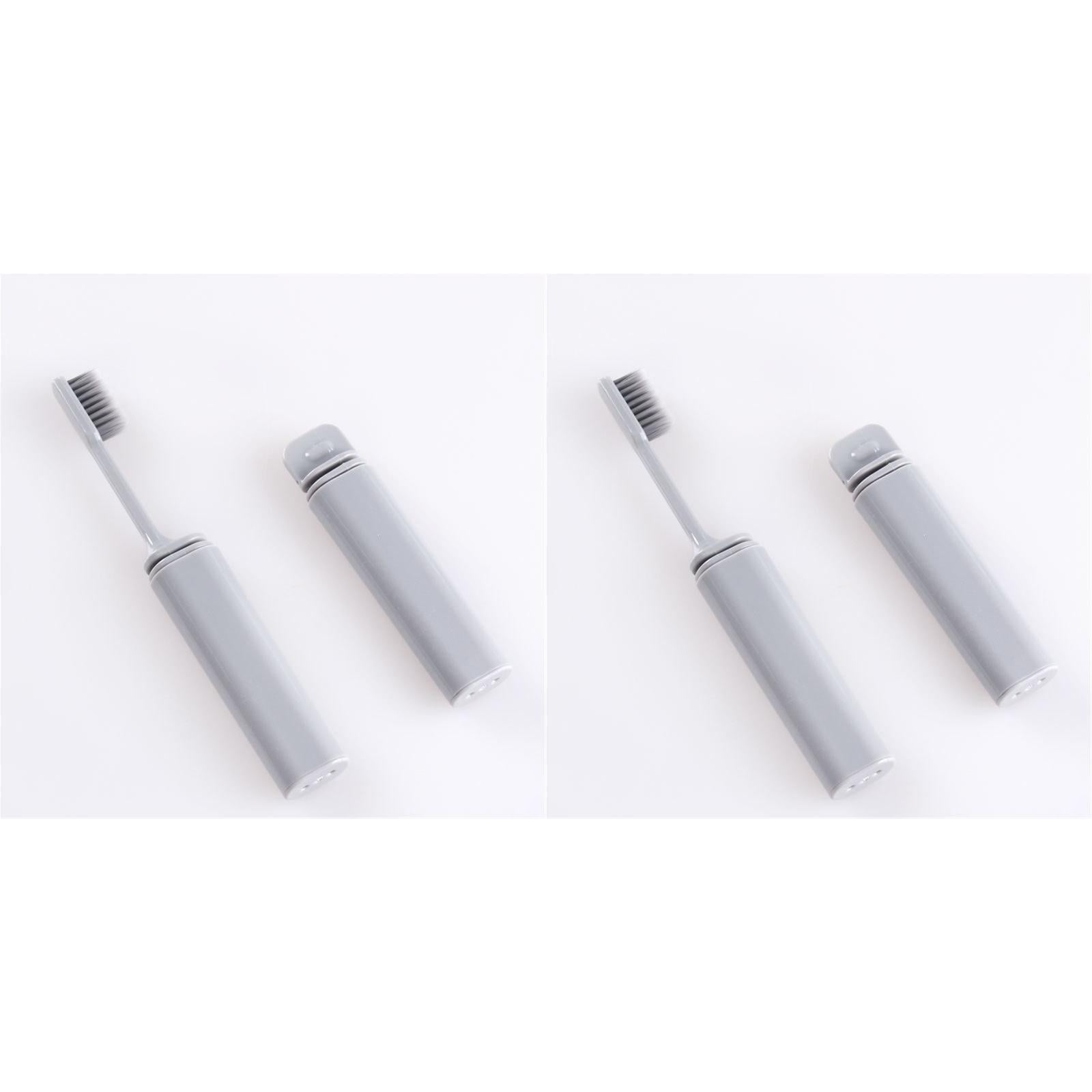 Portable Toothbrush with Toothpaste Toothbrush Head Cover Hygiene ...