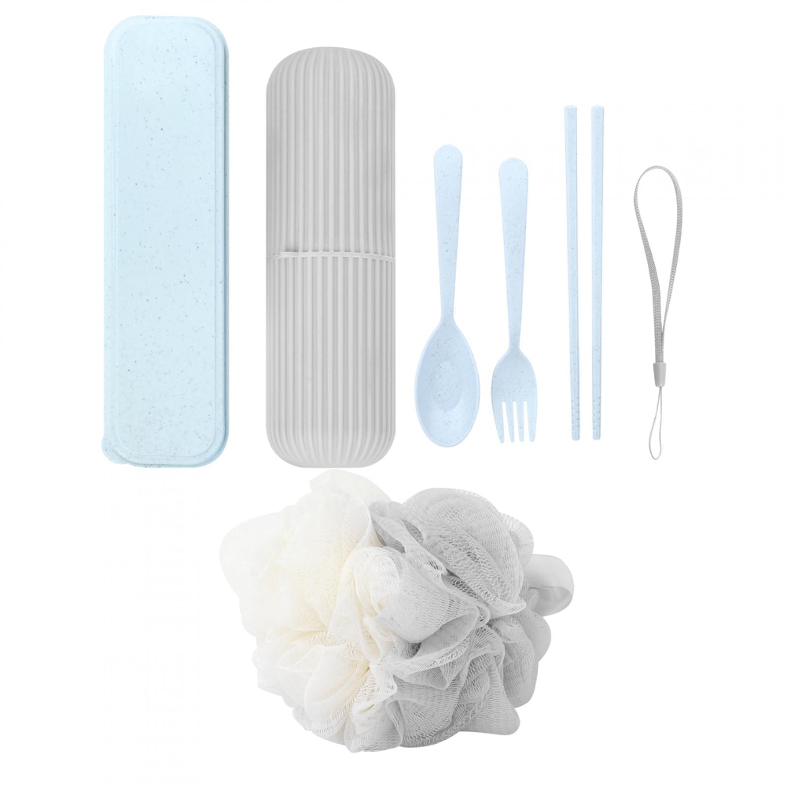 Portable Toothpaste Box Bath Ball Spoon Fork Chopsticks Cutlery Storage ...