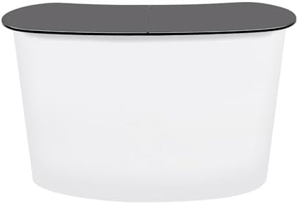 Portable Trade Show Counter, Foldable Pop Up Counter Free-Standing ...