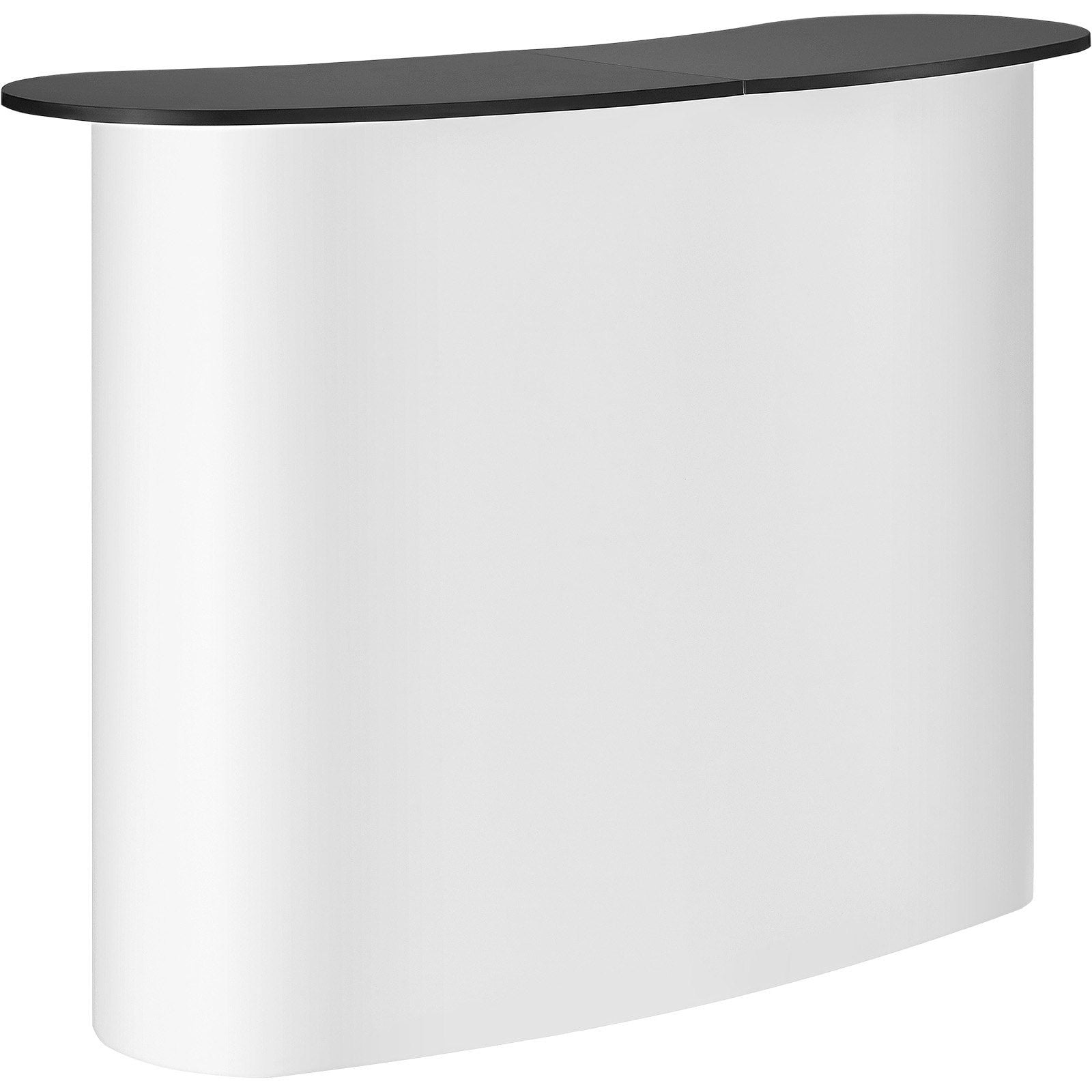 Portable Tradeshow Podium Table, 51.18" x 18.31" x 37.4", Display Exhibition Counter Stand Booth ...