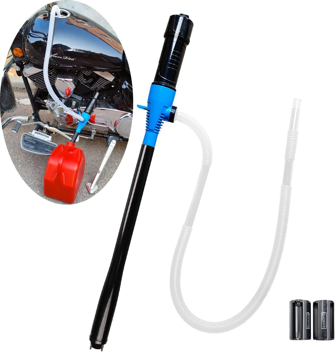 Portable Transfer Pump Battery Operated Electric Siphon Pump for Gas ...