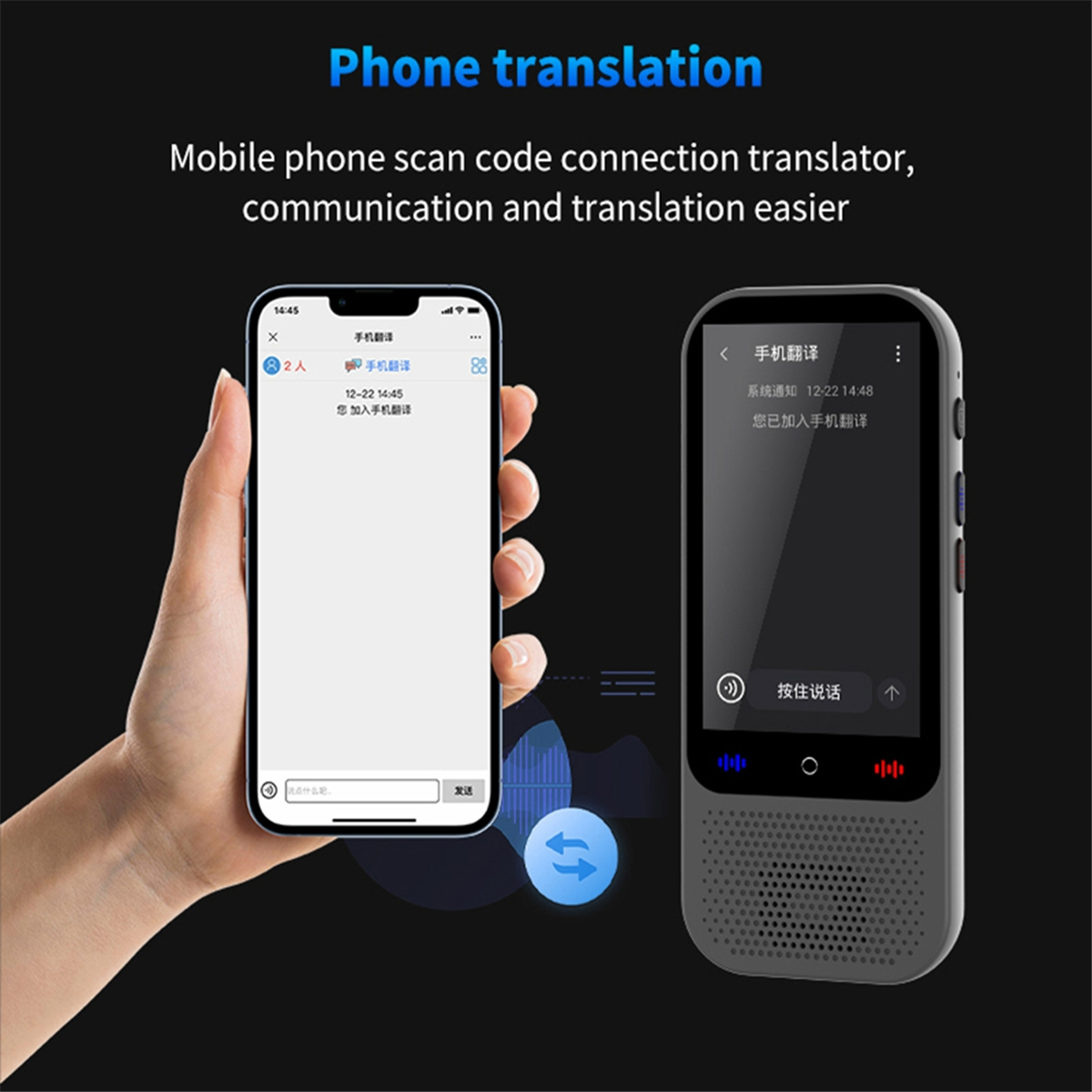 Portable Translation Machine S80 Pro ChatGPT Real-Time Languages ...