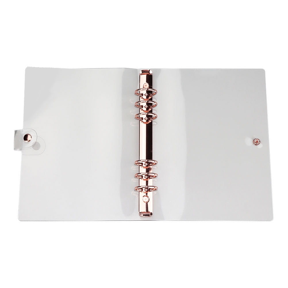 Portable Transparent Binder Cover PVC Notebook Cover Loose-leaf ...