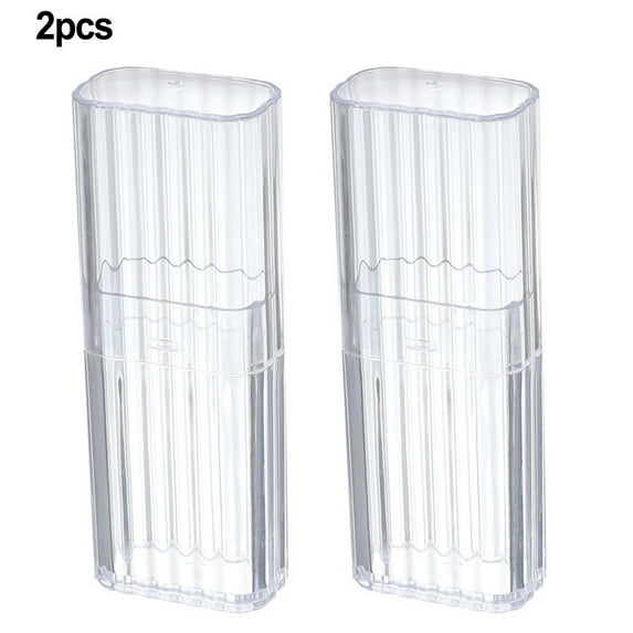 Portable Transparent Storage Box 2-Pack Clear Small Sorting Container ...