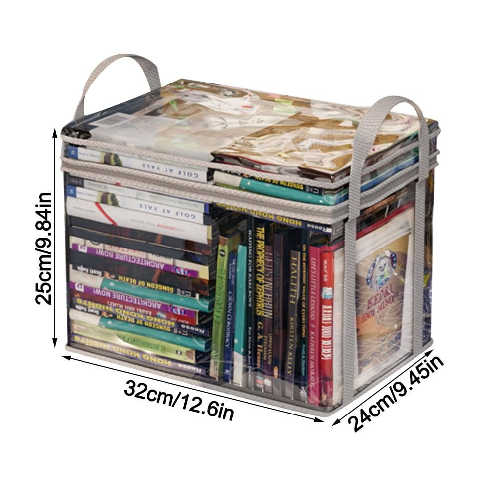 Portable Transparent Zipper Handle Clear Pouch Collapsible Pouch Comic ...