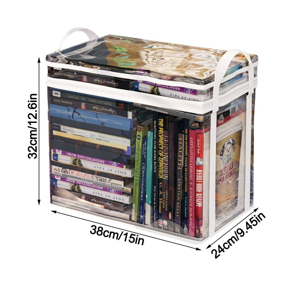 Portable Transparent Zipper Handle Clear Pouch Collapsible Pouch Comic ...