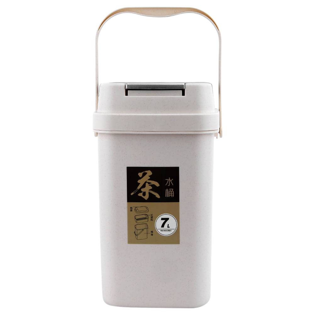 Portable Trash Can with Tea Residue Filter and Drainage Functionality ...