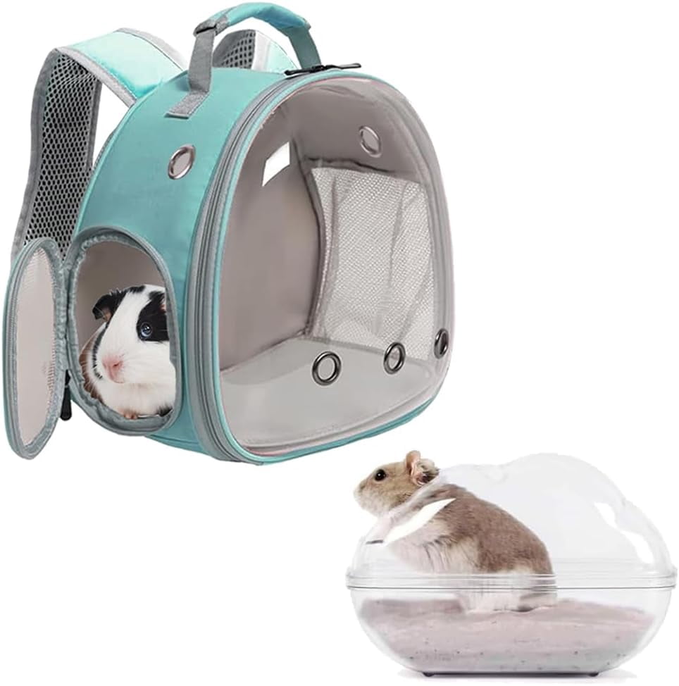 Portable Travel Backpack Habitat for Small Animal, Space Capsule Bubble ...