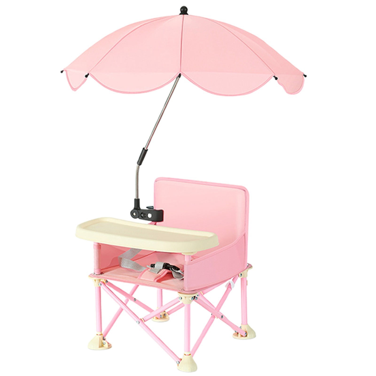 Portable Travel Booster Seat with Removable Shade Umbrella , Compact ...