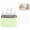 Portable Travel Bottle Set, 4-Piece Mini Shampoo Dispenser with Leak ...