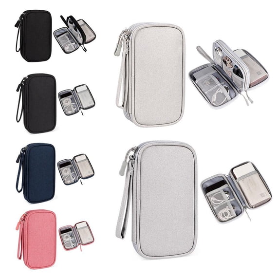 Portable Travel Cable Bag Organizer, Waterproof Digital Storage Pouch ...