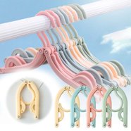 Ababeny 4 PCS Portable Folding Travel Hangers, Durable & Collapsible ...
