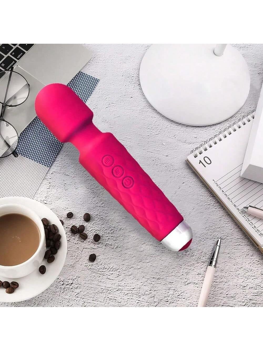 Portable Travel Massager, 10 Modes and 4 Speeds, Powerful Handheld ...