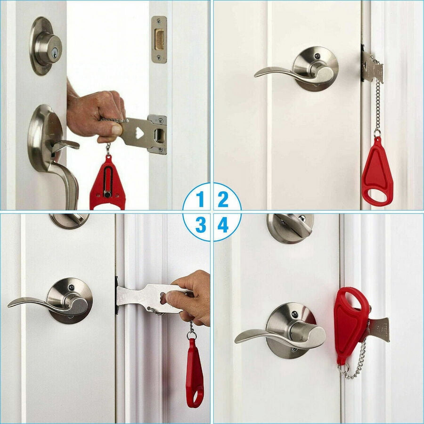 Portable Travel Security Safety Door Lock Hotel Room Intrusion ...