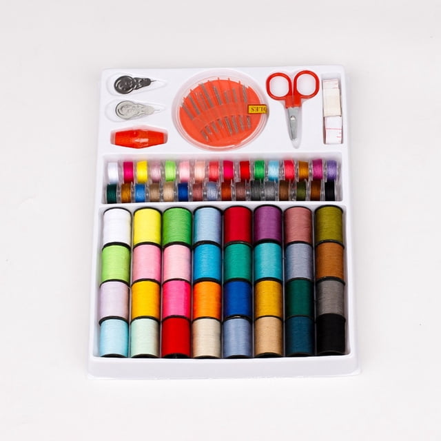 Portable Travel Sewing Box Sewing Kits Set Cloth Fabric Handy ...
