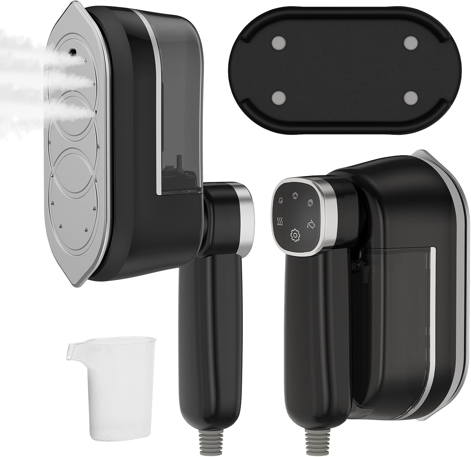 Portable Travel Steamer Iron Mini - Portable Rotating Clothes Iron with ...