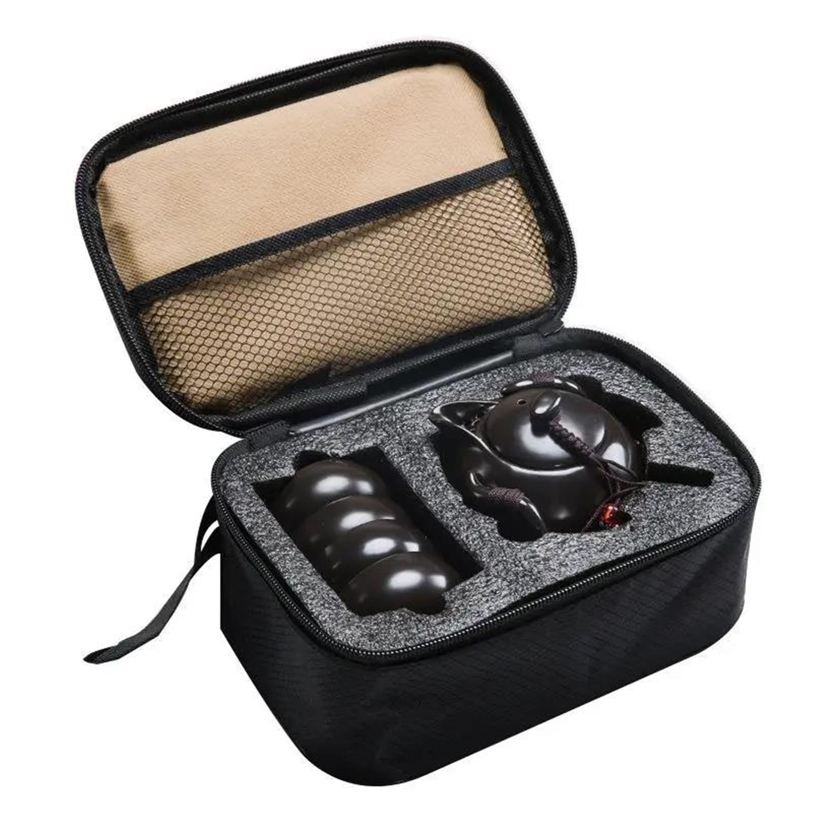 Portable Travel Tea Set Kung Fu Tea Set Teapot 1 Pot 4 Cup Tea Set ...