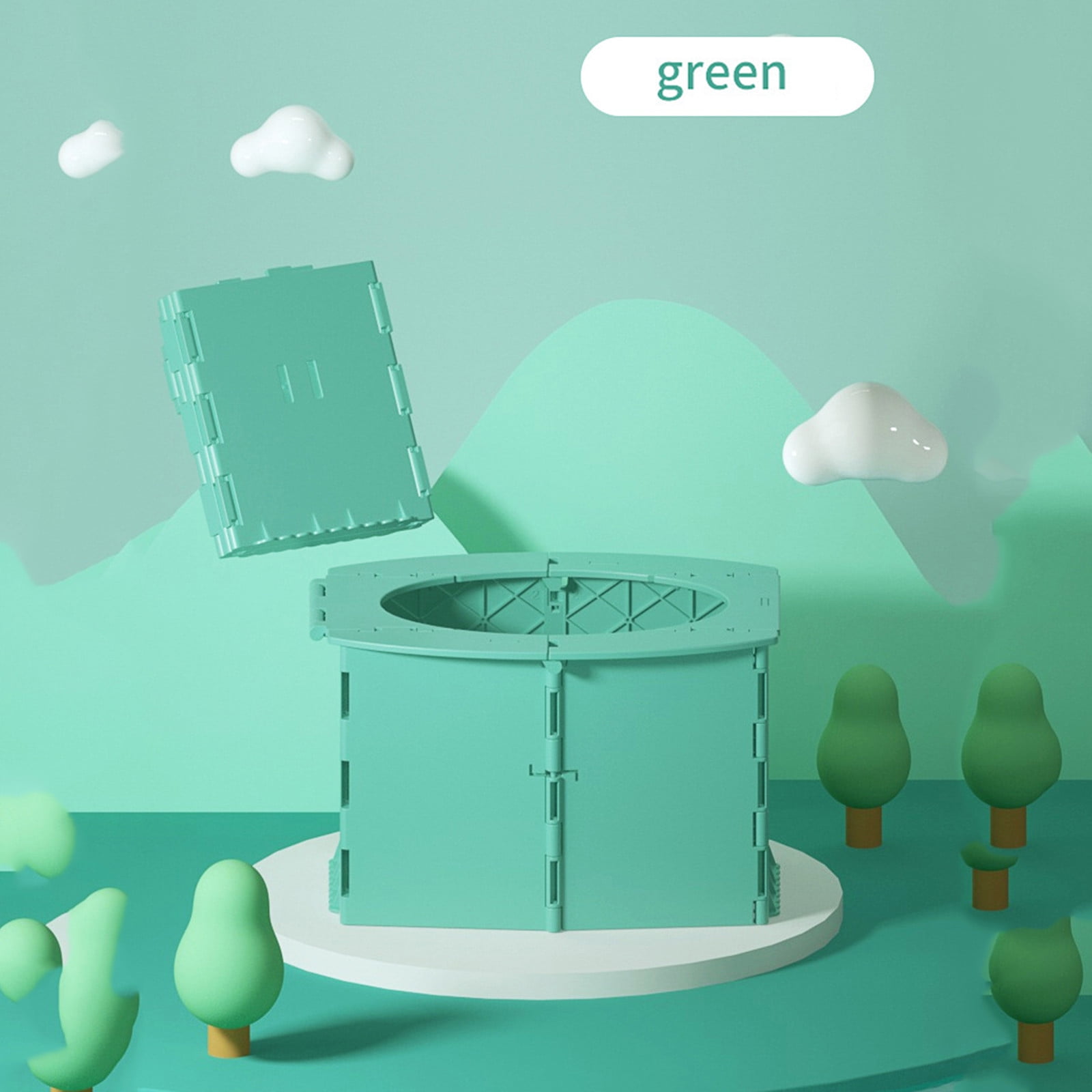 Portable Travel Toilet Folding Commode Toilet Seat Hiking For Camping ...