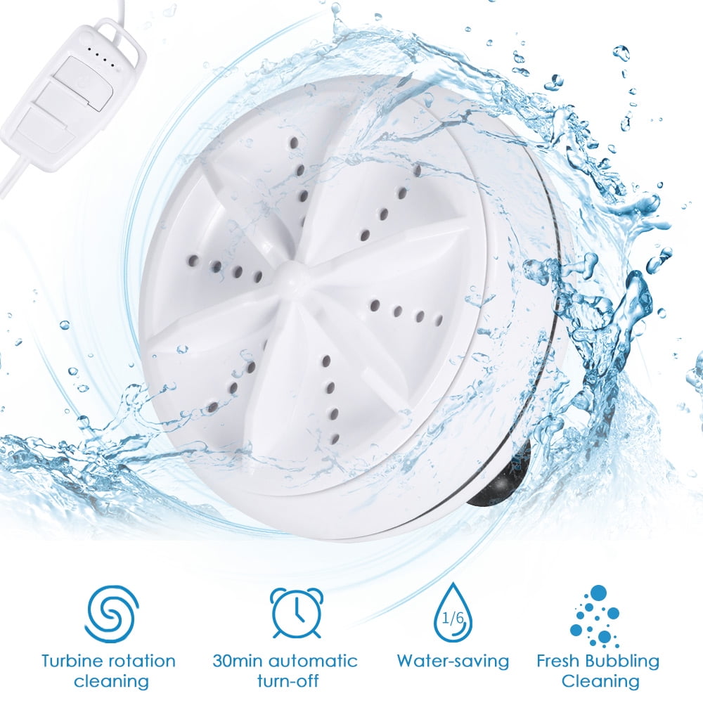 Portable Travel Washing Machine High-Power Mini Laundry Machine Double ...