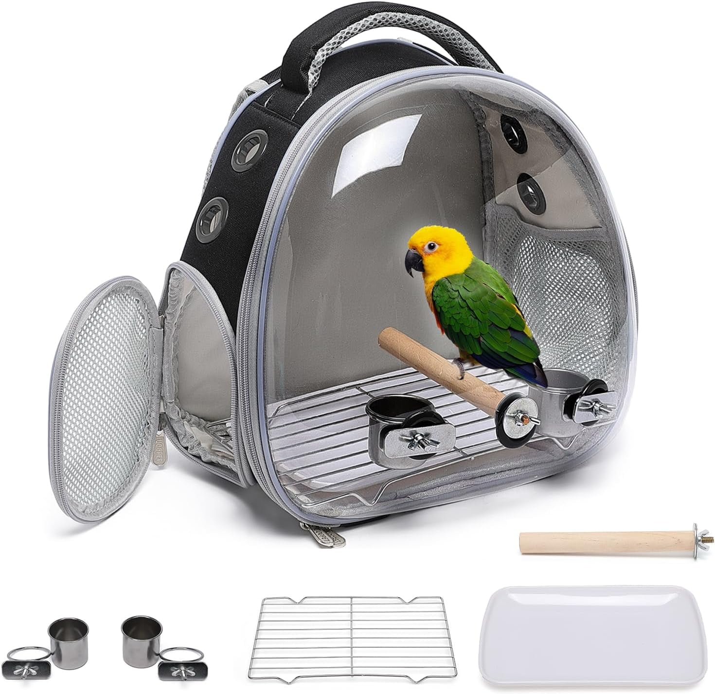 Portable Travel pet Backpack Carrier Hamster Bag Guinea Pig Bird Small ...