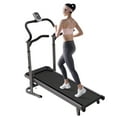Portable Treadmill Black Folding Treadmill with Incline, LED Monitor ...