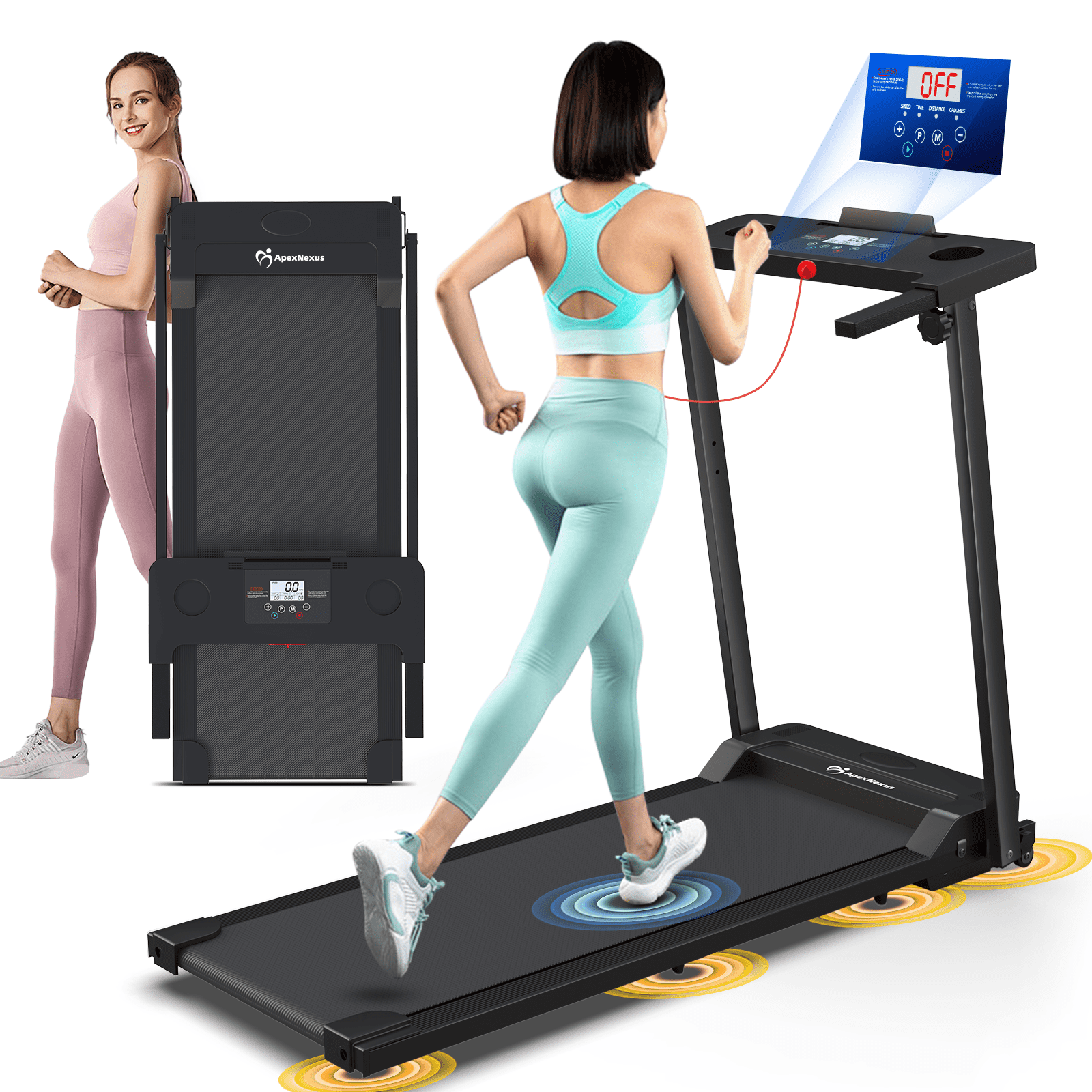 Portable Treadmill, Foldable Treadmills for Home, Small Folding ...