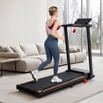 Portable Treadmill with 8% Incline, 3.0HP Motor, Foldable Home ...