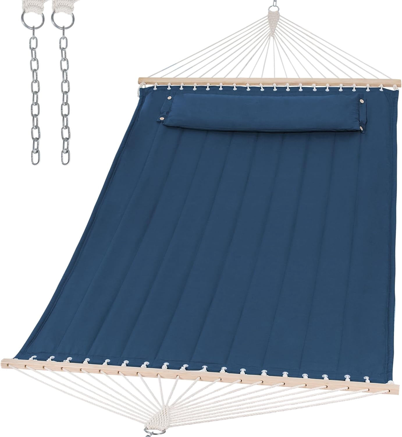Portable Tree Hammock with Hardwood Spreader Bar, Extra Large Soft ...