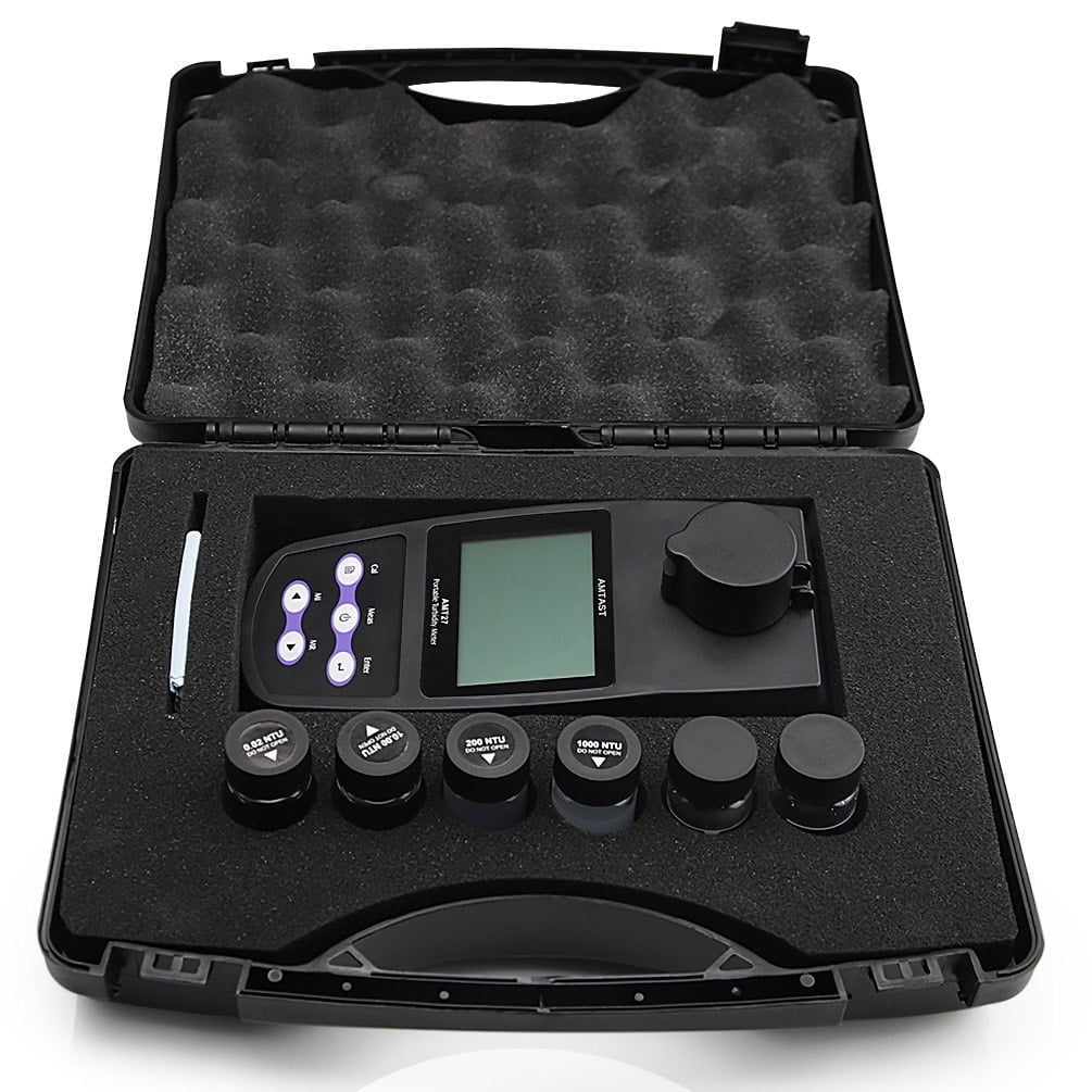 Portable Turbidity Meter Kit Handheld Turbidity Tester with Carrying ...