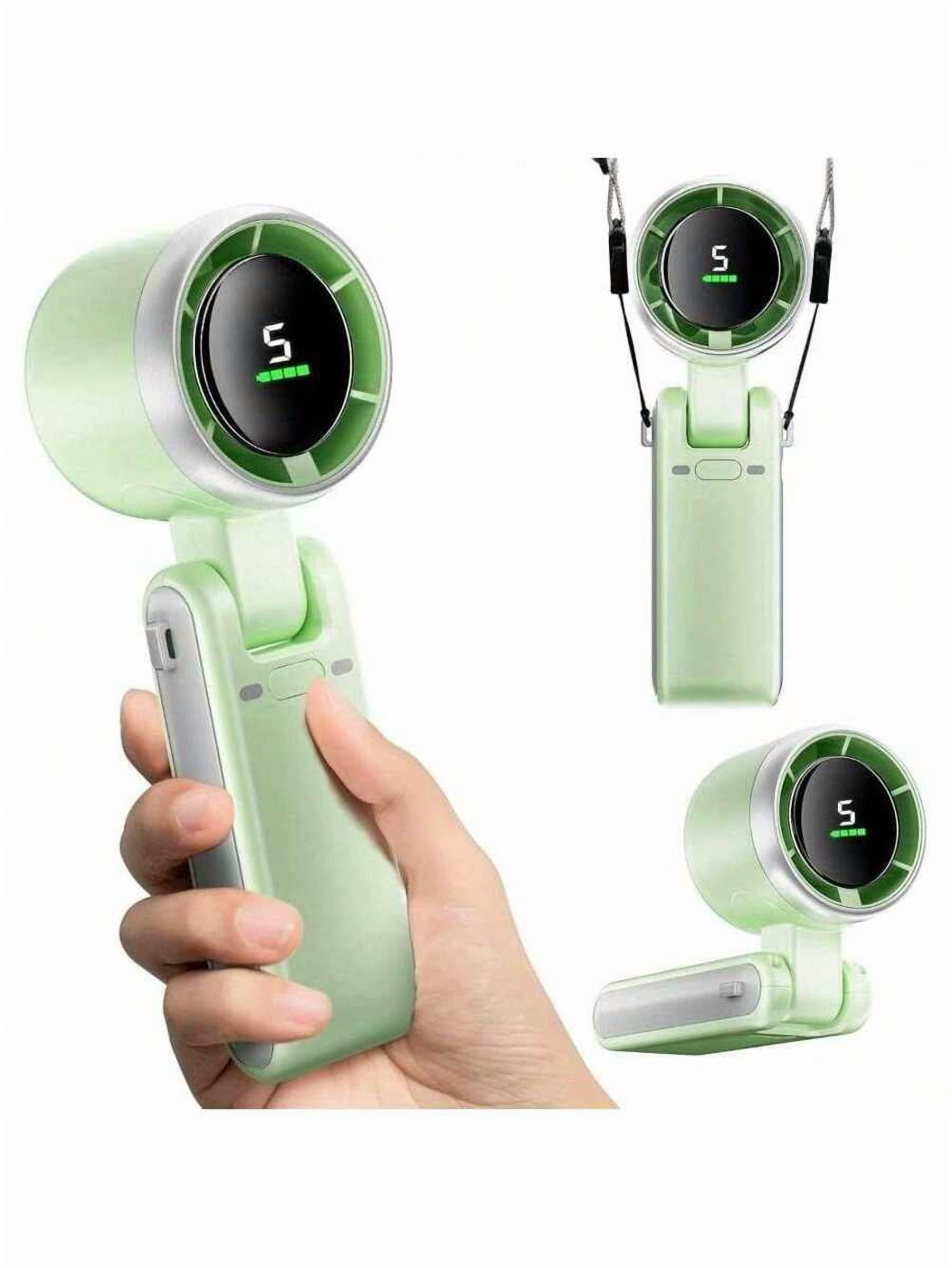 Portable Turbo Handheld Fan, Turbo Rechargeable Mini Fan, Foldable ...