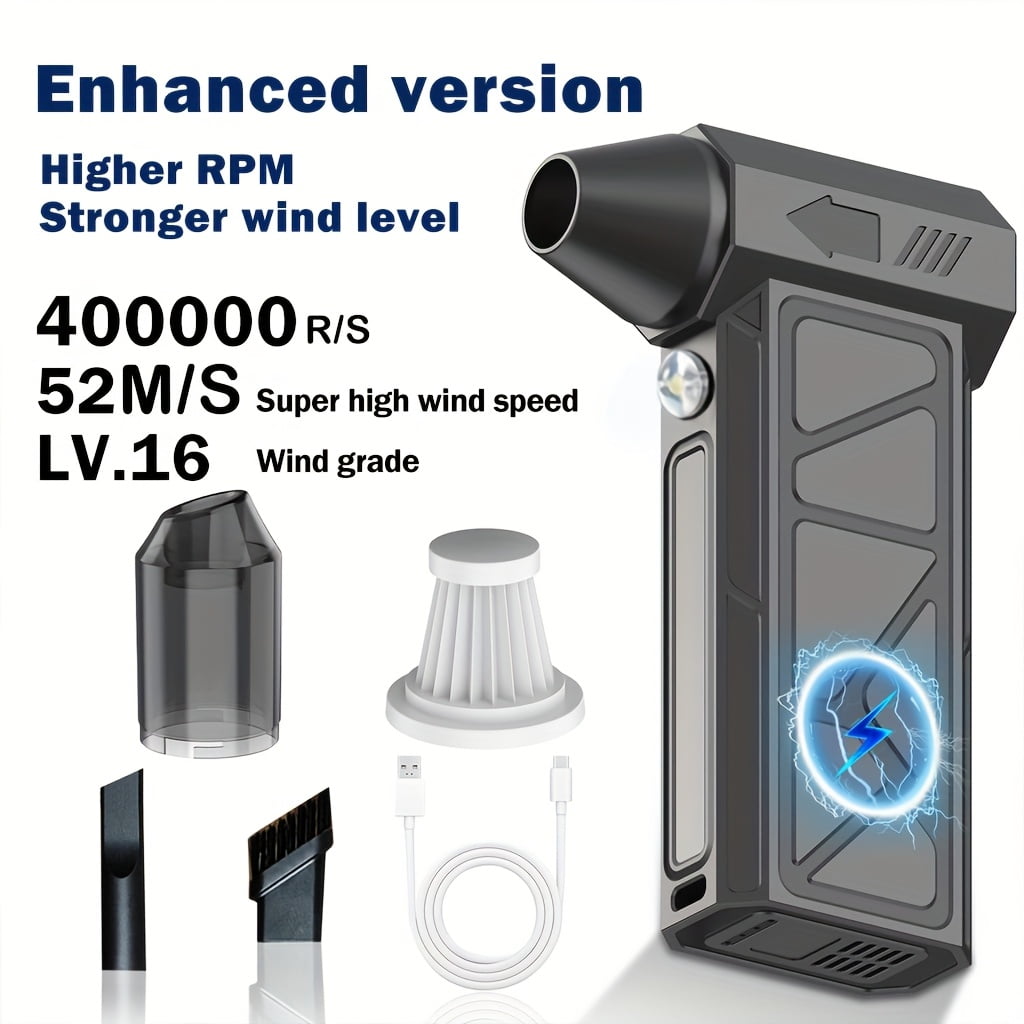 Portable Turbo Jet Blower & USB Handheld Fan, 130000 RPM High-Speed ...