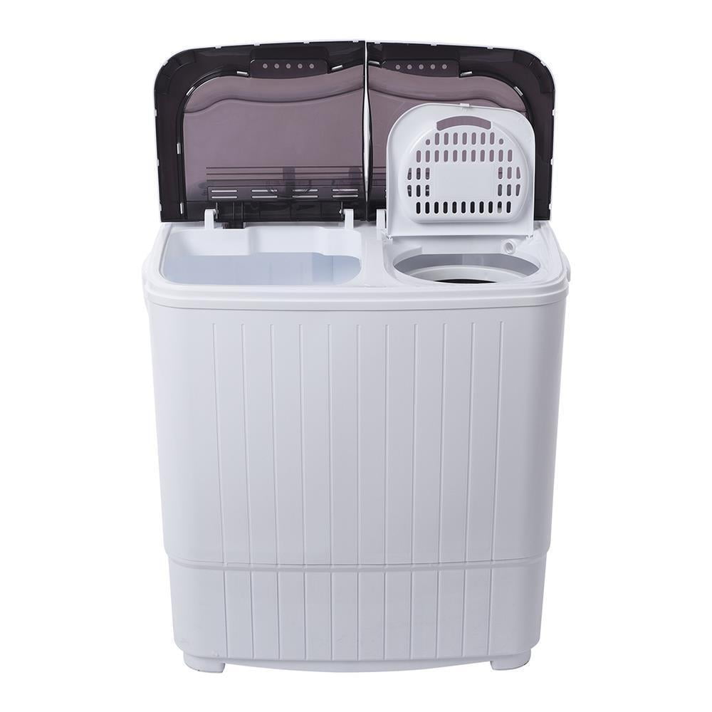 Portable Twin Tub Washing Machine 14.3lbs Washer Semi-Automatic ...