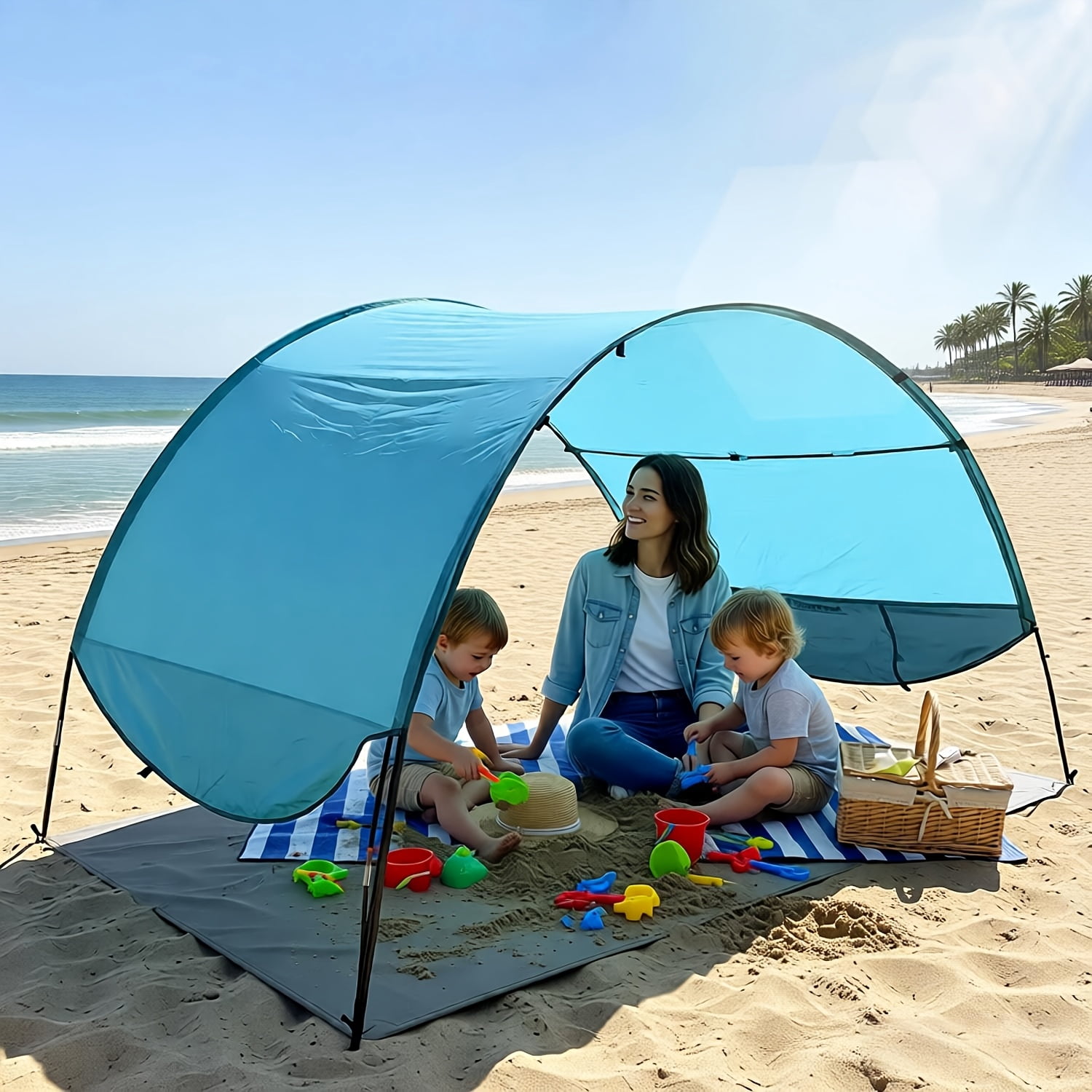 Portable UPF50+ UV Protection Canopy Tent High Quality Heavy- Round ...