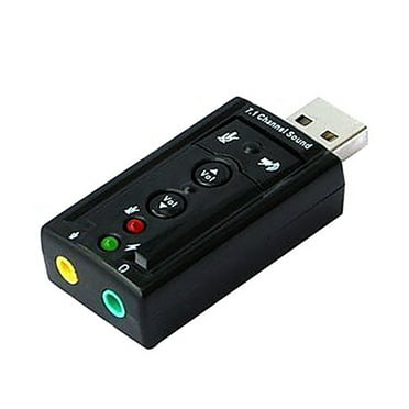 AOKID USB External 7.1 Channel Sound Card 3.5mm Jack Microphone Audio Adapter for PC,External ...