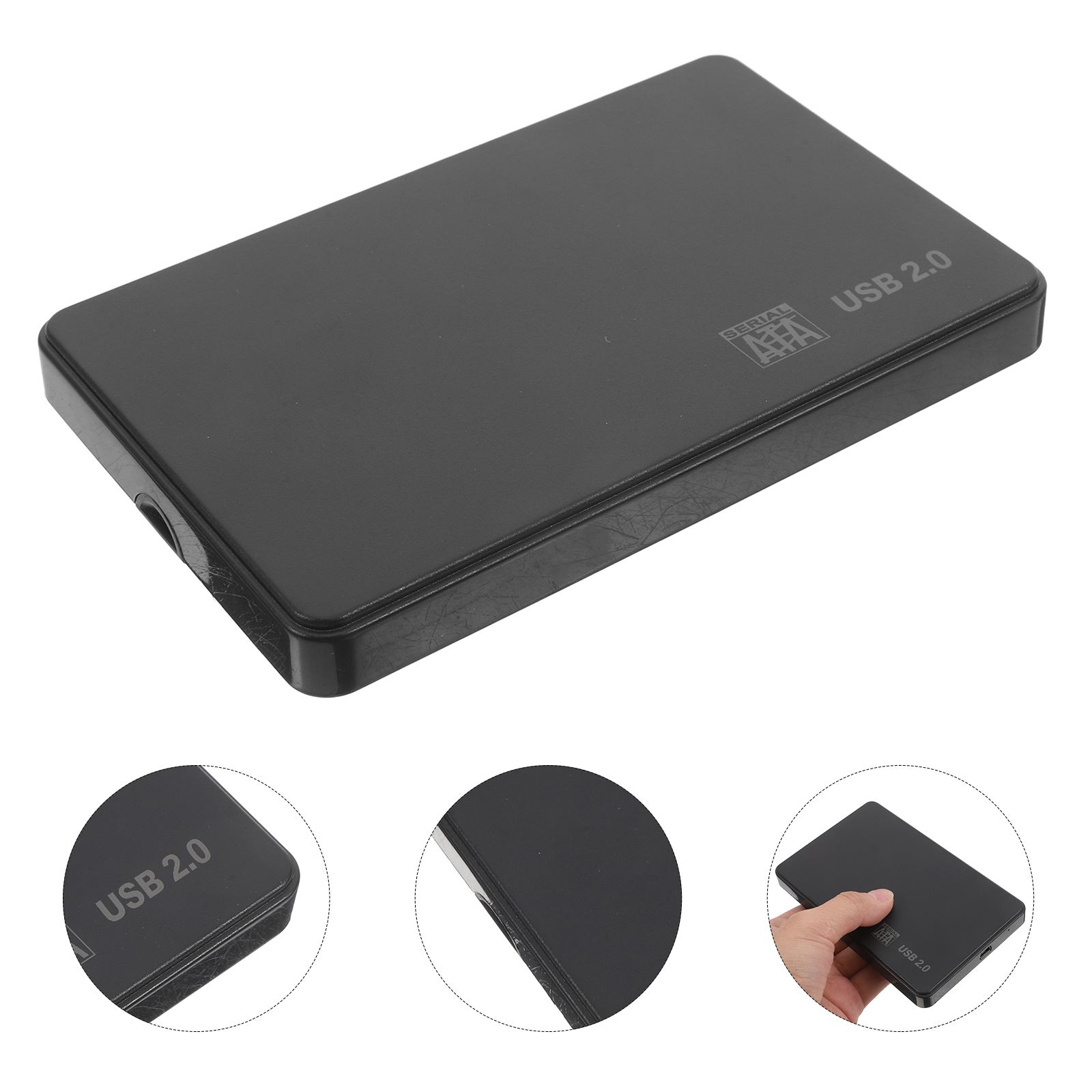 Portable USB 2.0 Hard Disk Case Empty 2.5 Inch Solid State Drive Case ...