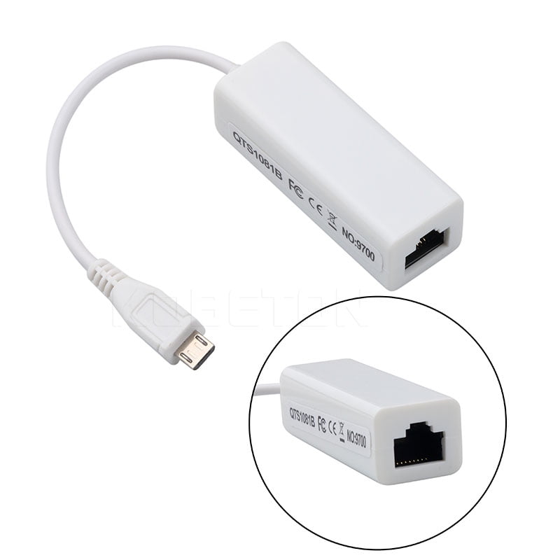 Portable USB 2.0 To RJ45 Network Card 10Mbps Micro USB To RJ45 Ethernet ...