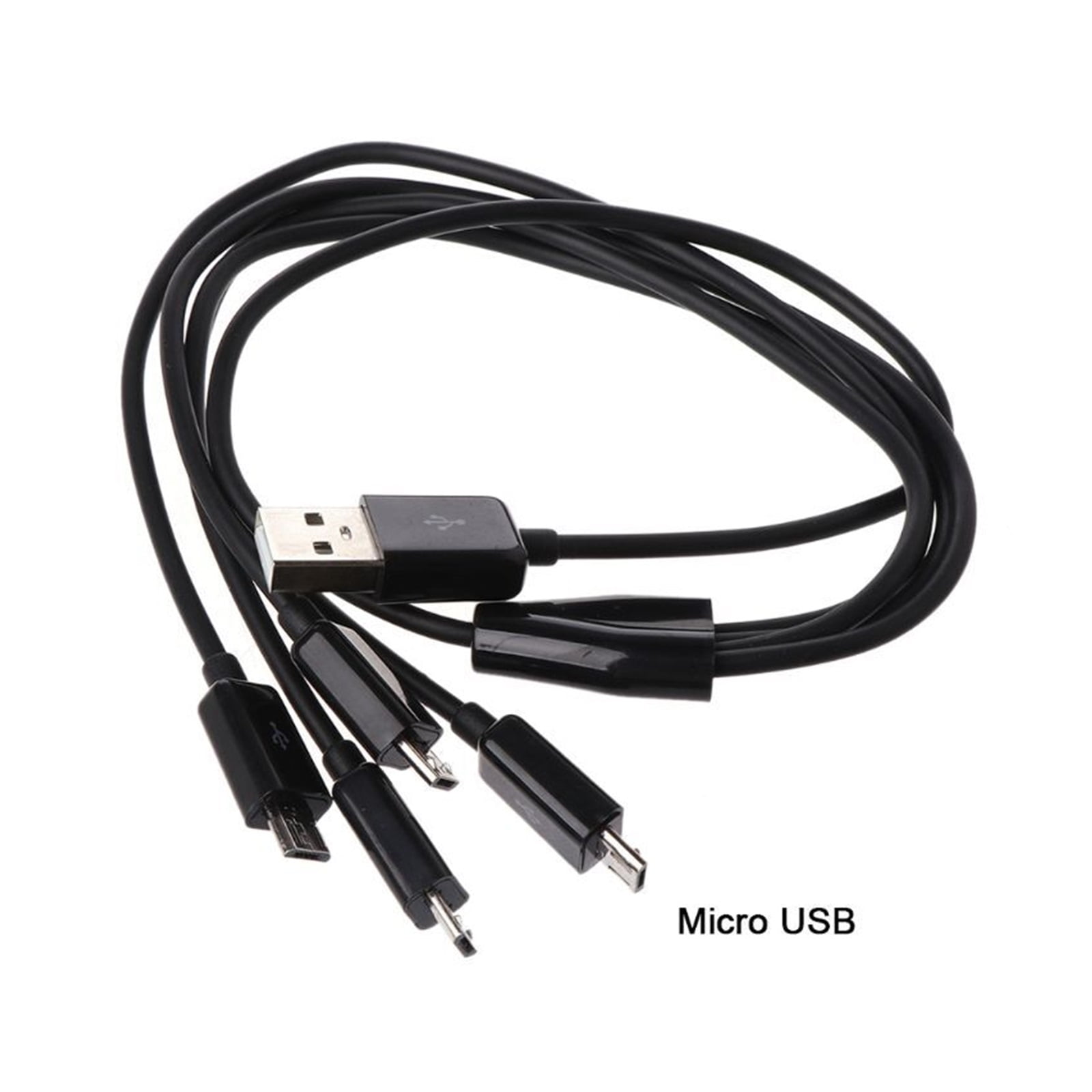 Portable USB 2.0 Type A Male To 4 Micro USB Male Splitter Y Charging ...